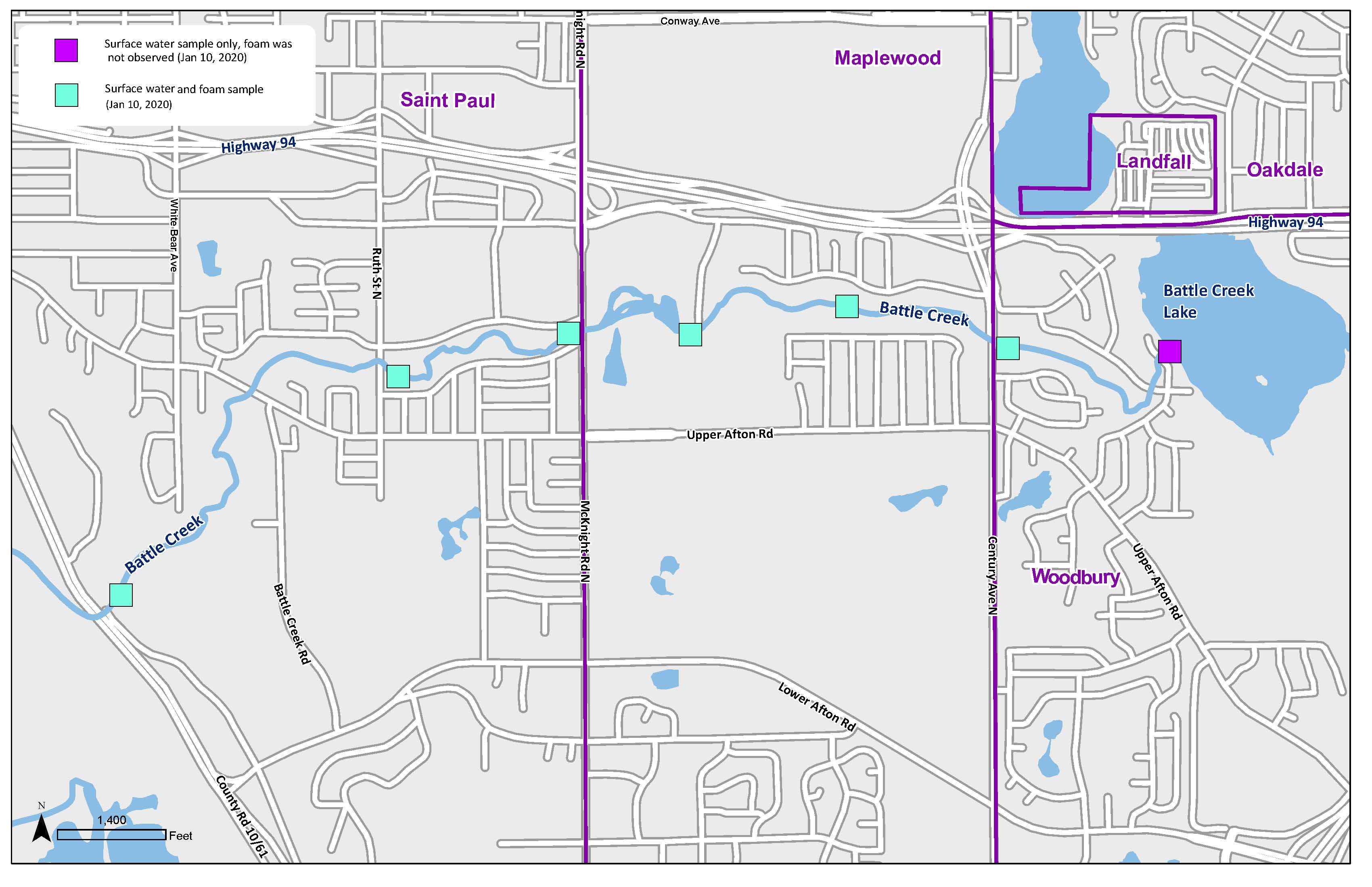 PFAS foam on surface water | Minnesota Pollution Control Agency